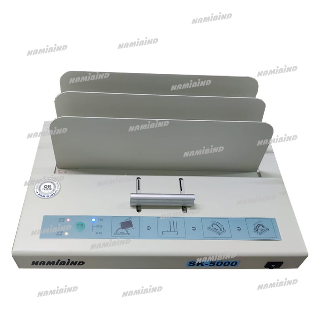 Namibind SK 5000 A4 Electric Thermal Binding Machine 250-300 Sheet Capacity, Manual Clamp, 3-Min ...