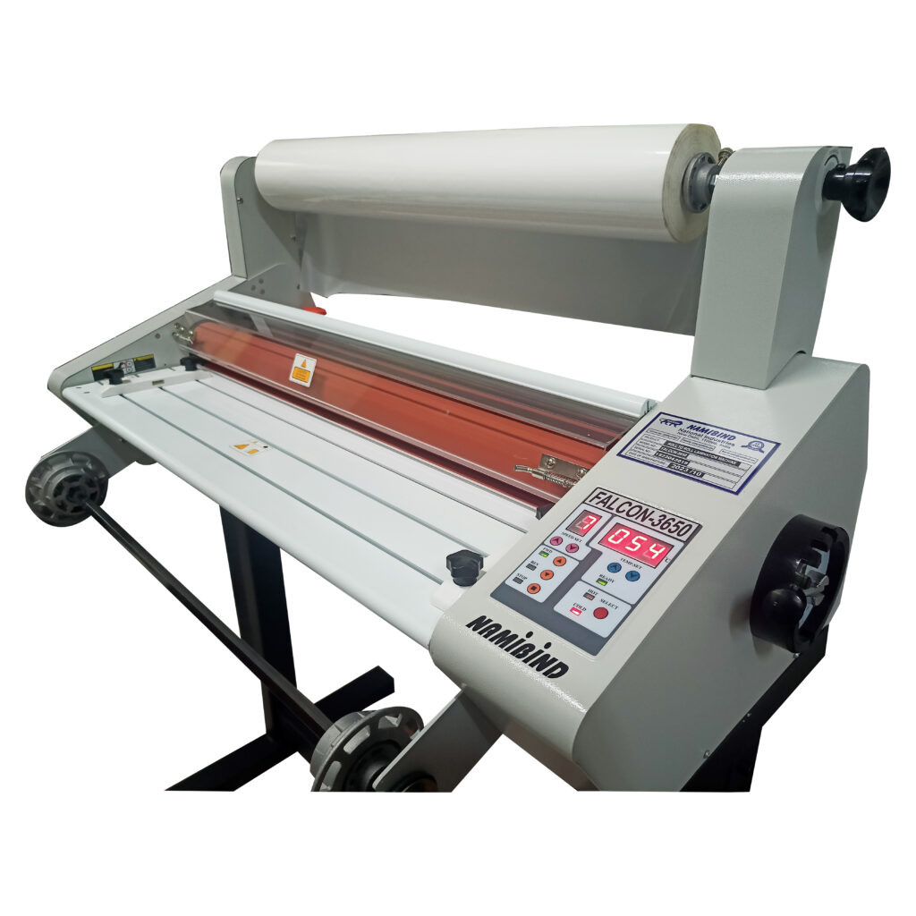 Roll to Roll Lamination Machine Size 25 Inch With Speed & Temperature ...