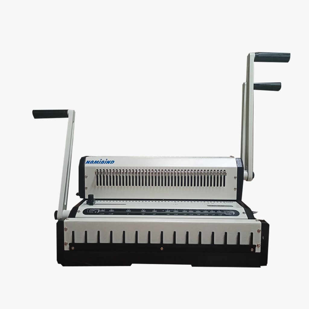 Namibind WW-2500A Wiro Binding Machine (2 in 1) , 20-Sheet Punching Capacity, 120-250 Sheet ...