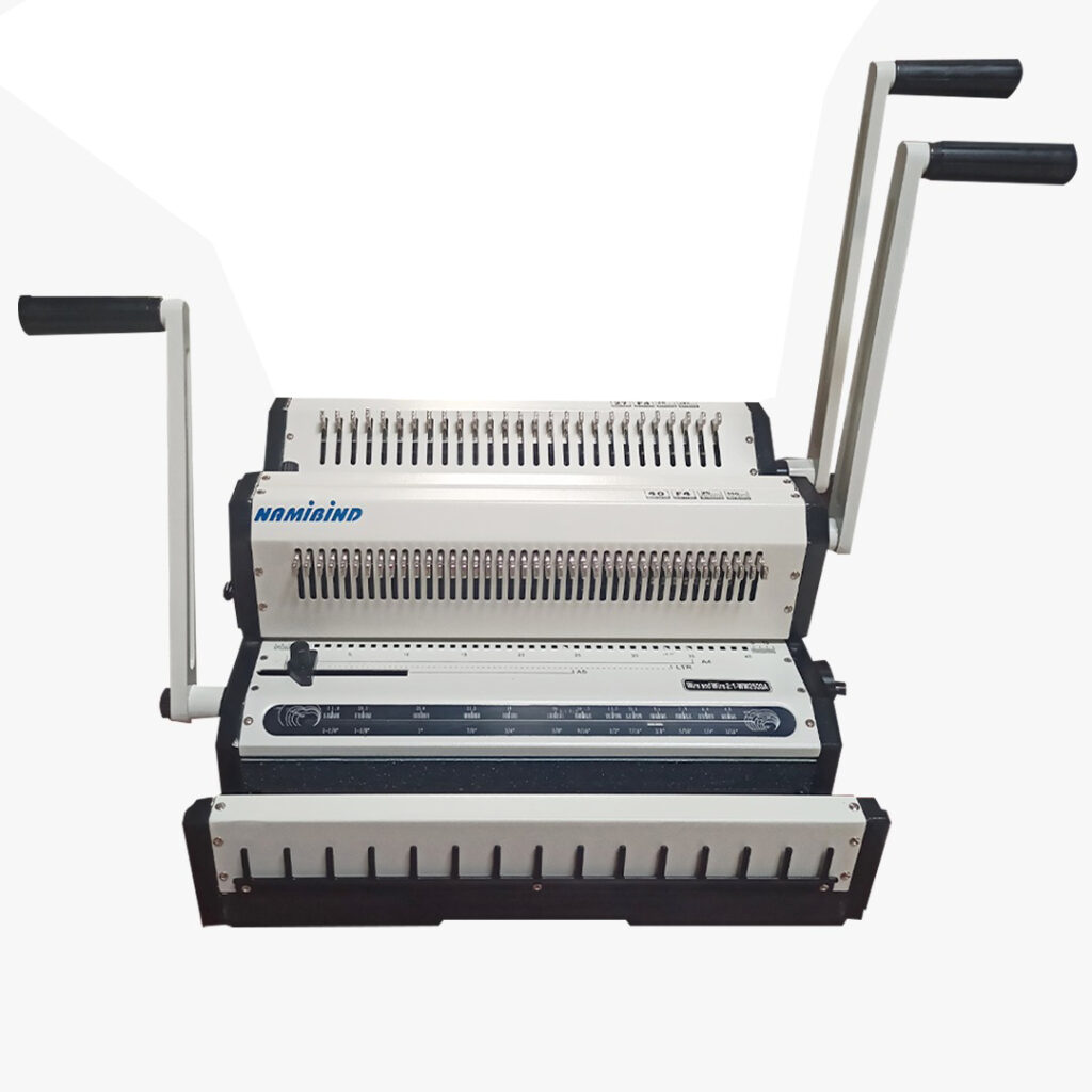 Namibind WW-2500A Wiro Binding Machine (2 in 1) , 20-Sheet Punching Capacity, 120-250 Sheet ...