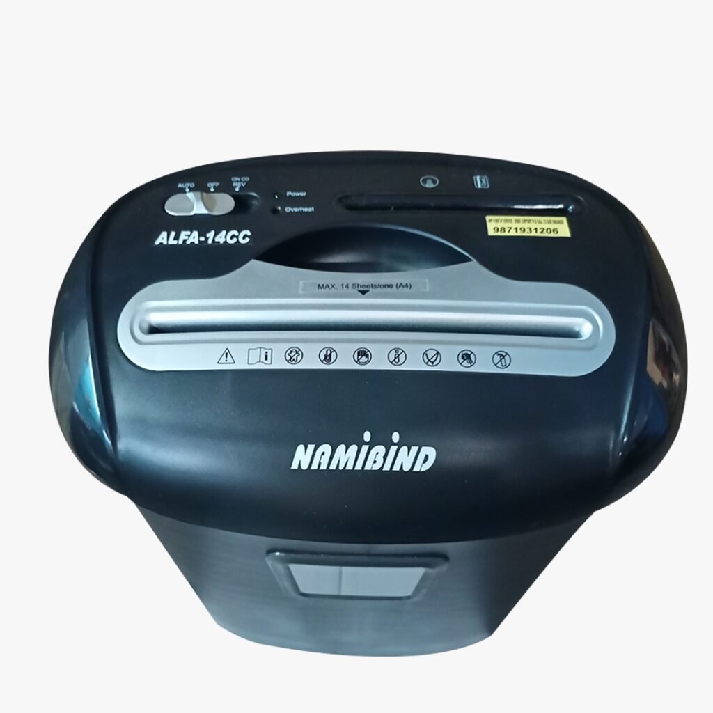 Namibind 14 Sheet Personal Use Cross Cut Paper Shredder with Auto ...